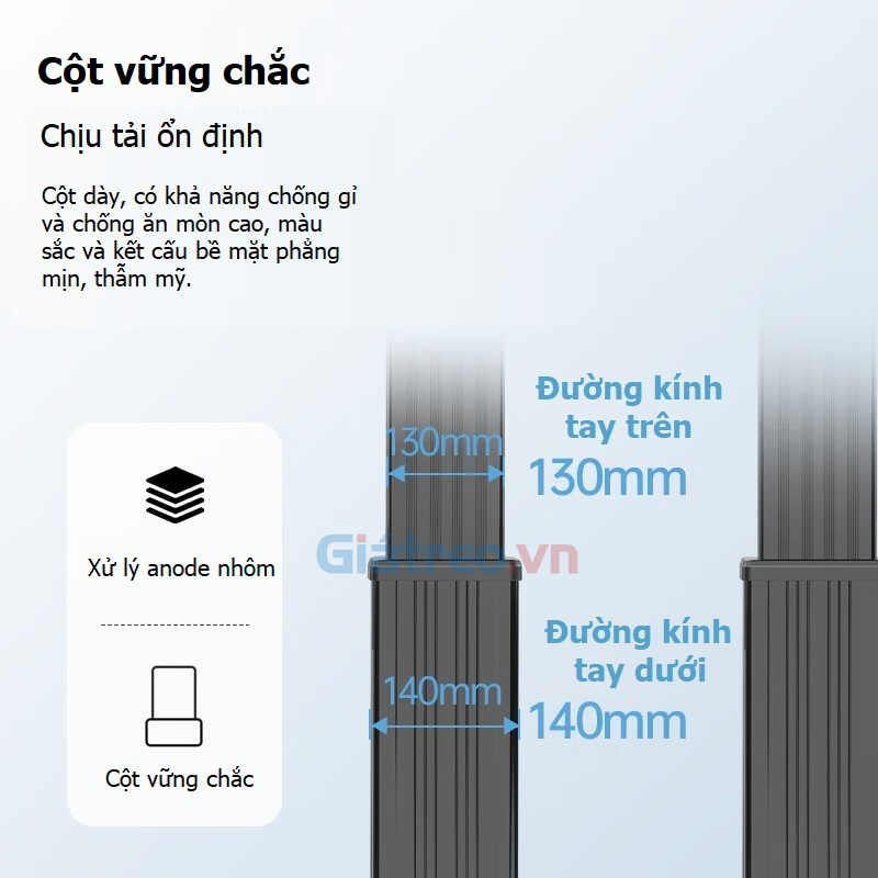 Giá treo di động cho 2 tivi T75-2A 55 - 75 inch